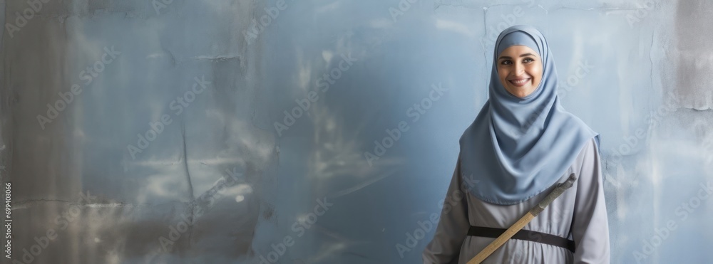 Foto de Arabic Female Janitor Job Employment Good Looking Concept ...