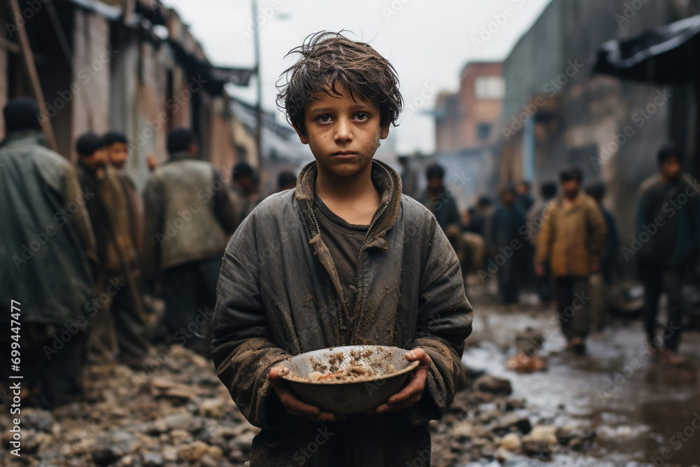 War social crisis problem issue help charity donation concept. Portrait ...