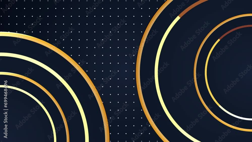 Vidéo Stock Premium 4K luxury circles moving in and out background ...