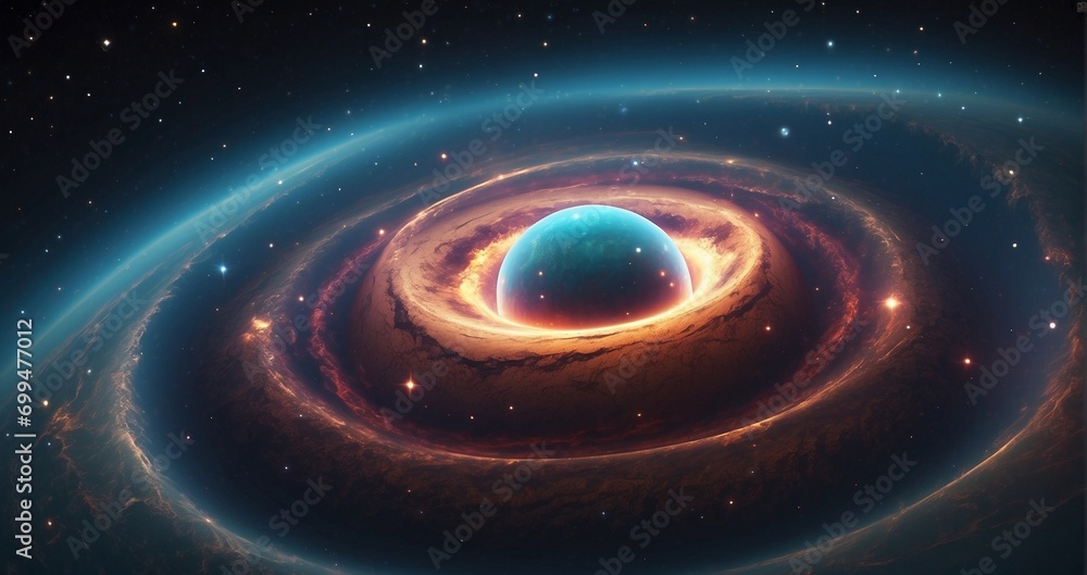 The surreal beauty of a planetary nebula, where a dying star's outer layers form a delicate ...