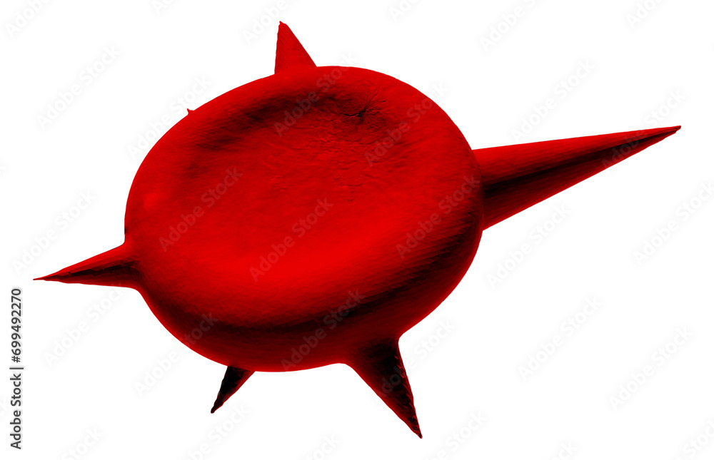 Spur cell abnormal red blood cell, illustration Stock Illustration ...