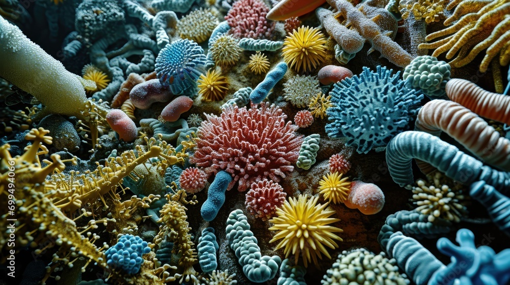 An intricate illustration capturing the magnificently arranged ...