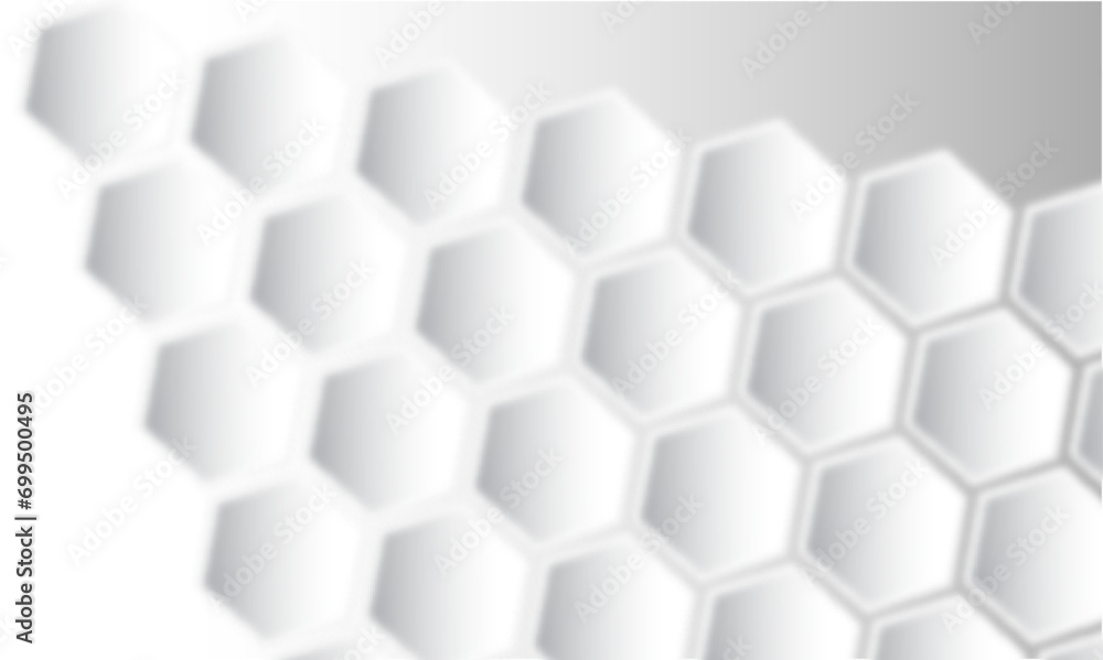 White seamless Hexagon and Abstract background with lines. Surface ...