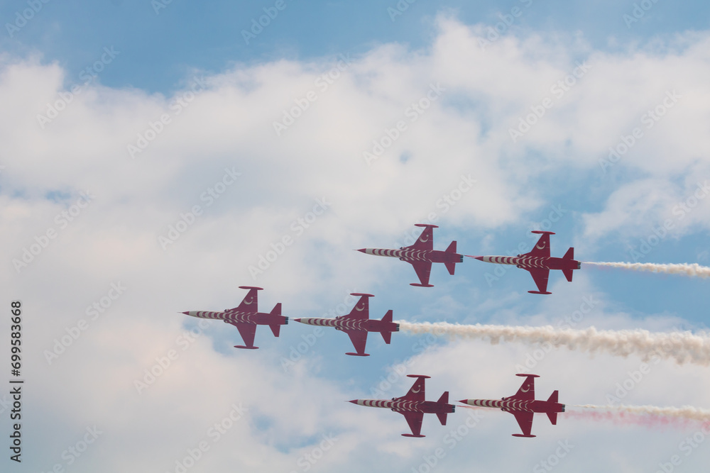 Turk Yildizlari aka Turkish Stars in Teknofest 2023 Stock Photo | Adobe ...