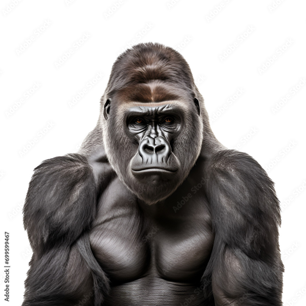 Detailed Photo of a Gorilla, Rainforest Animal, Free-roaming Creature ...
