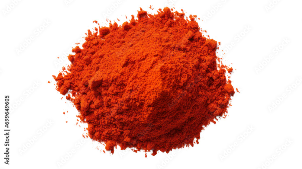 Top-down view of paprika powder isolated on transparent background,PNG ...