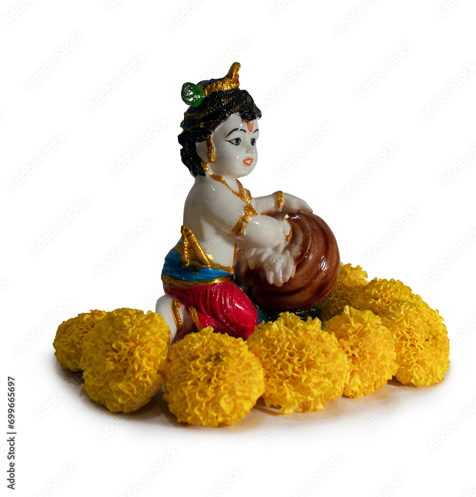 Happy Krishna Janmashtami, Lord Krishna white background indian dahi ...