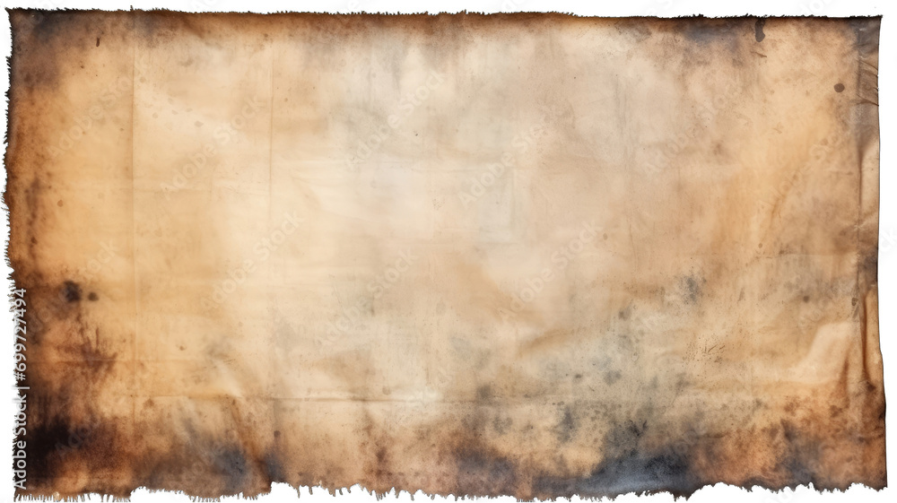 Burnt edge vintage old paper texture with copyspace Stock Illustration | Adobe Stock