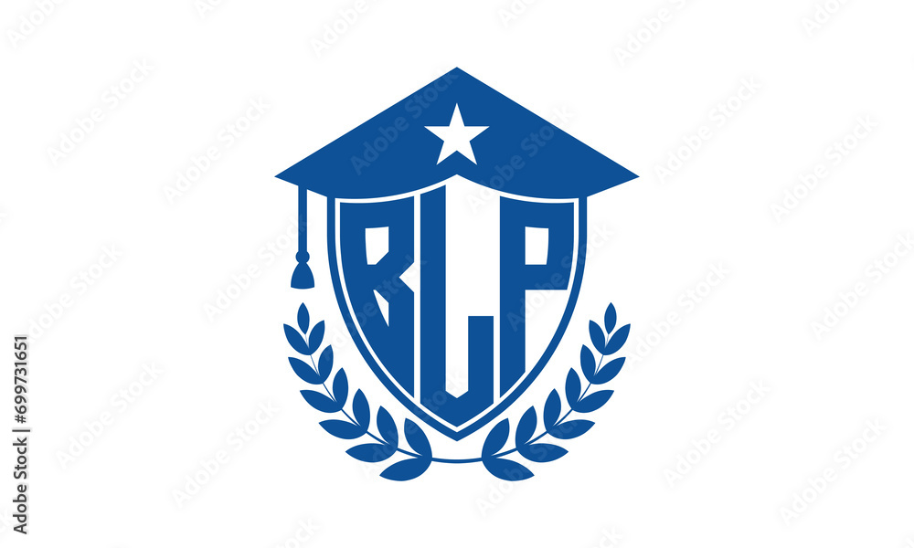 Grafika wektorowa Stock: BLP three letter iconic academic logo design ...
