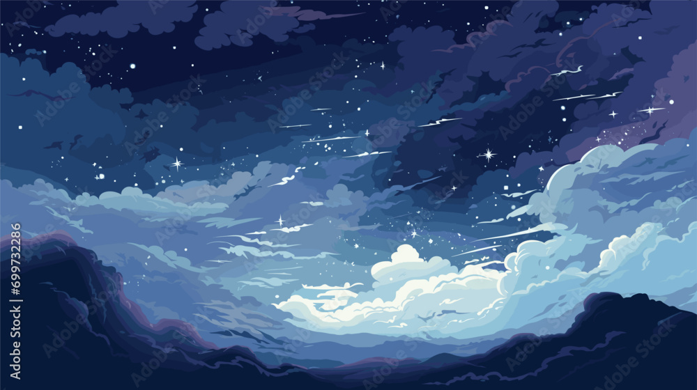 cosmic dust clouds with a vector scene showcasing the beauty of ...
