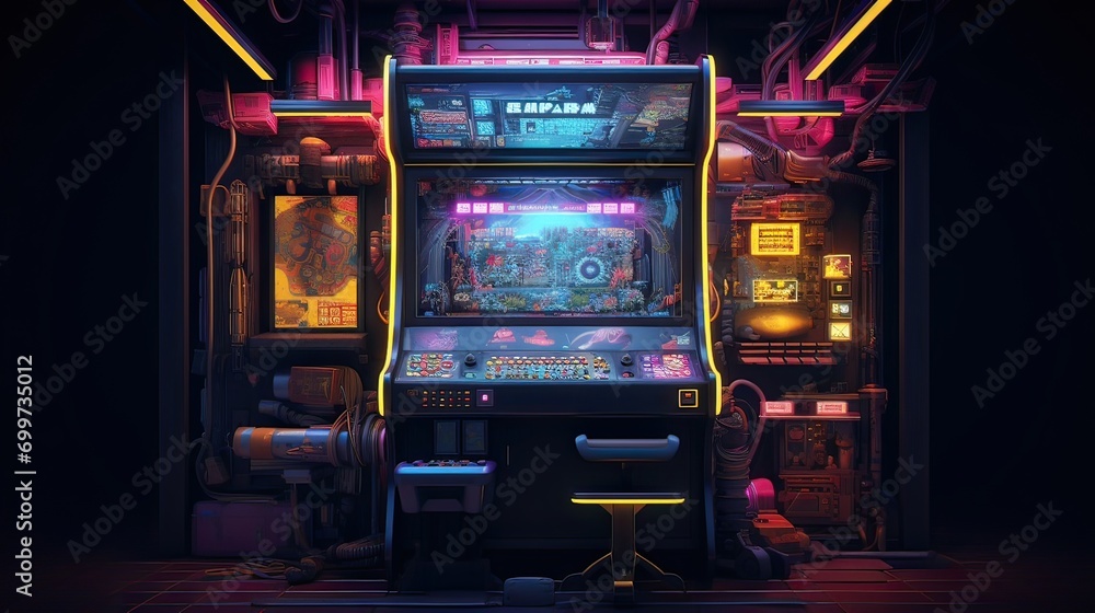 Timeless, arcade gaming, joystick-operated, immersive, vintage appeal ...