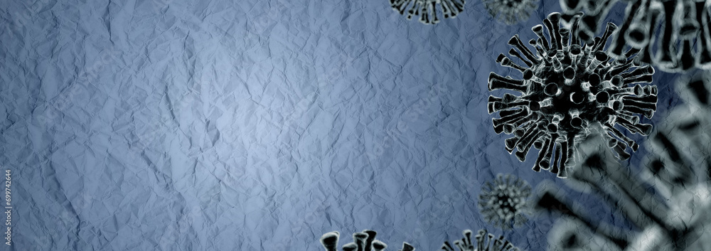 Blank background with crumpled paper texture virus coronavirus covid 19 ...