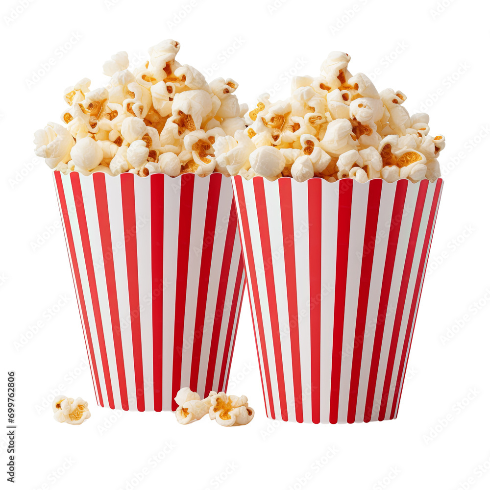 Popcorn tub clip art isolated on transparent background PNG Stock Photo | Adobe Stock