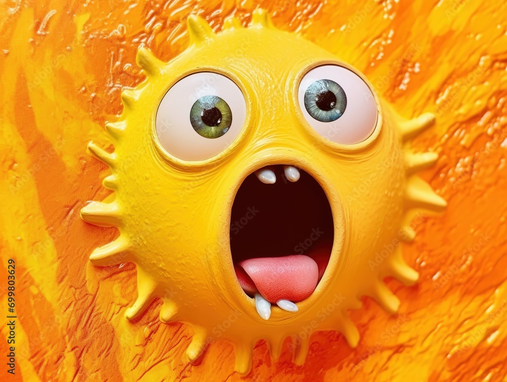 Shocked, scared or startled emoji with mouth wide open and eyes bulging ...