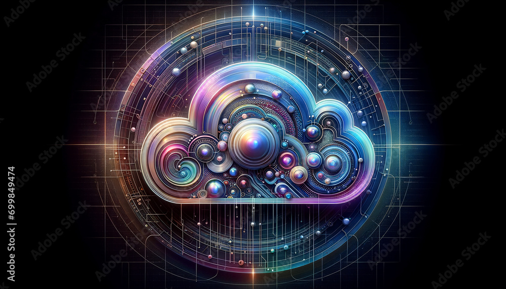 Cloud Computing Evolution: A Fusion of 90s Aesthetics and Contemporary ...