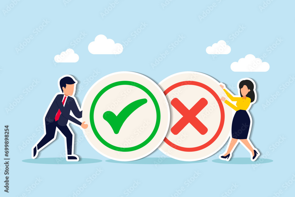 Pros and cons, do and dont or negative vs positive, comparison or ...