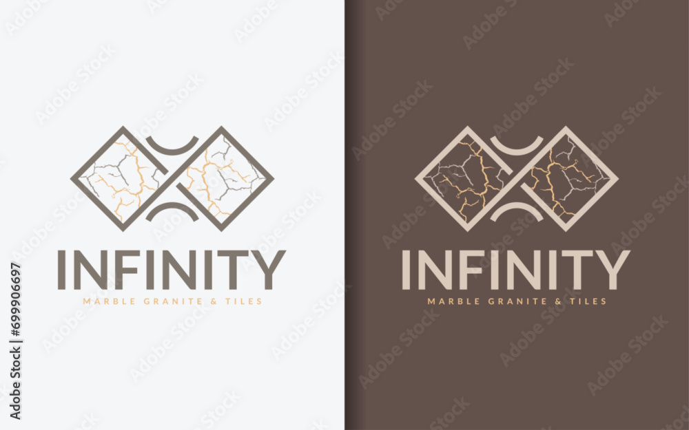 Infinity Marble Granite and Tiles Logo Design. Abstract Minimalist ...