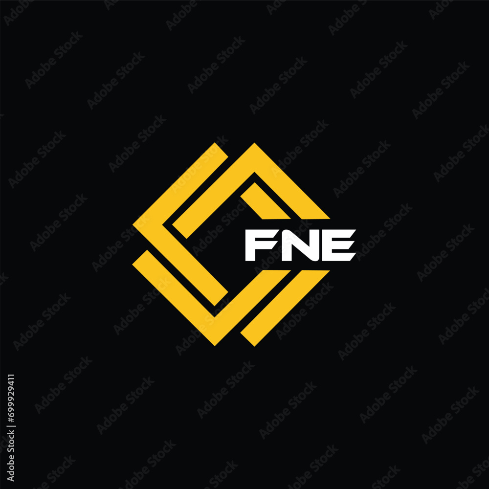 FNF letter design for logo and icon.FNF typography for technology ...