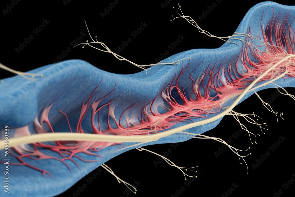 Acetylcholine aiding in muscle contraction at the neuromuscular ...