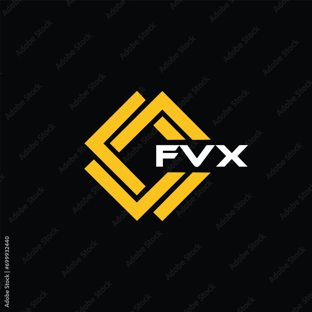 Vetor de FVX letter design for logo and icon.FVX typography for ...