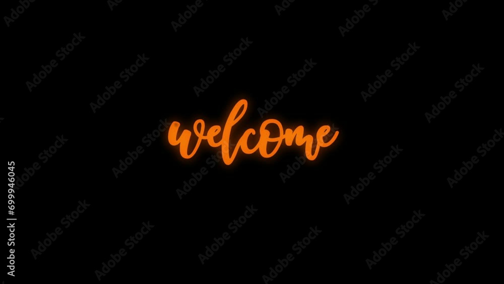Welcome text with particles animation, Greetings letter, intro text ...