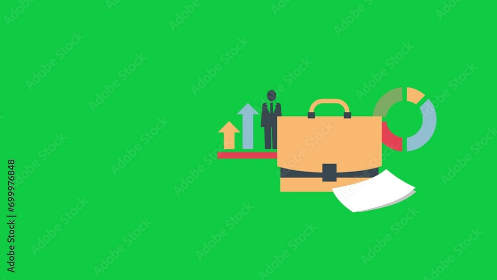 4K Animated Infographic Footage visualizing Consulting, Law Case ...