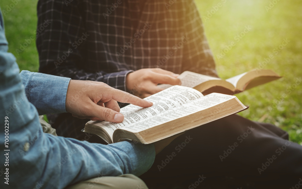 Bible Study IdeasChristian Life A group of Christian friends sat at an ...
