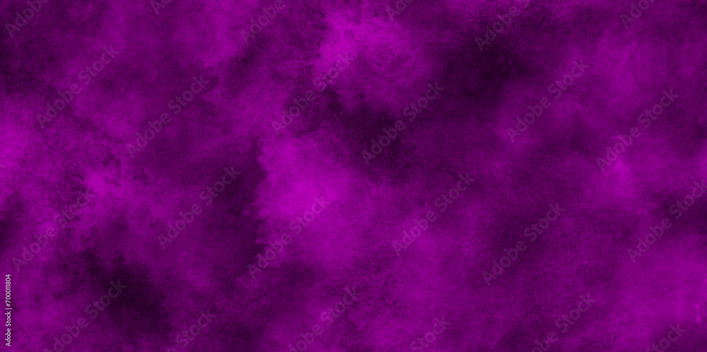 Bright violet ink neon lights watercolor background. Paper textured ...