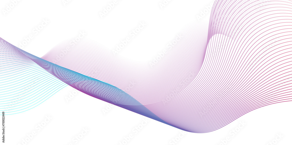 Abstract pink paper wave background technology line gradient wave curve ...