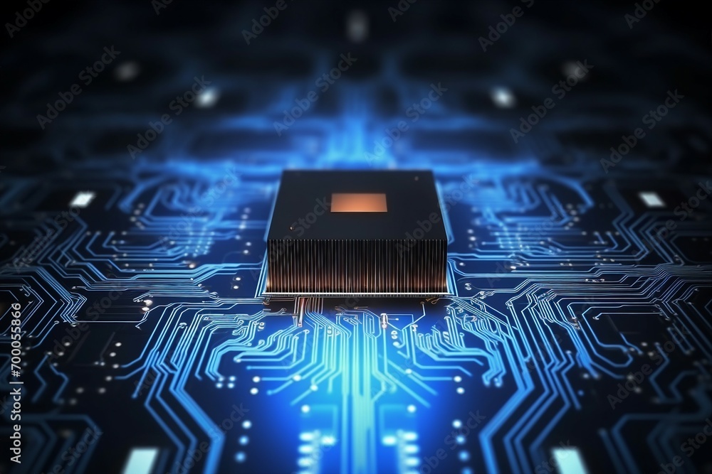 Circuit board. Technology background. Central Computer Processors CPU ...