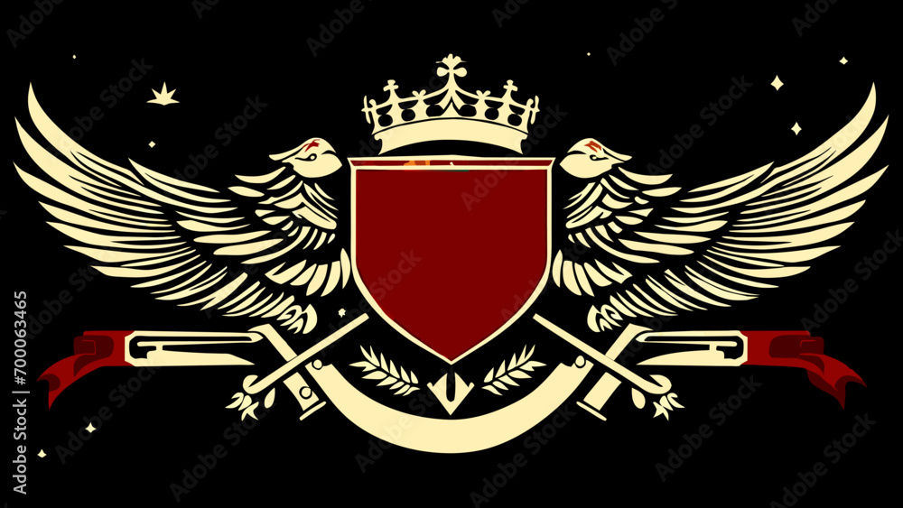 Medieval heraldic symbols vektor icon illustation Stock Vector | Adobe ...