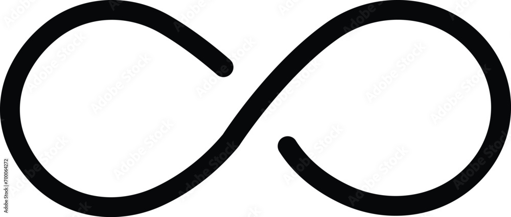 Infinity icon. Eternity, infinite, endless and forever loop symbol sign ...