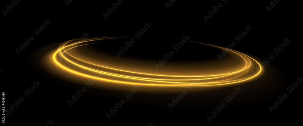 Glowing speed lines. The effect of magic and magic. Light glowing ...