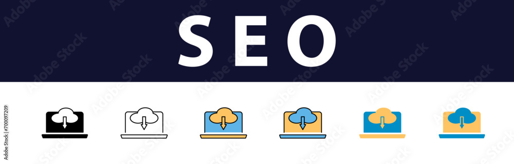 Dynamic SEO Vector Icons: Modern Color Fill Icons for Web Development ...