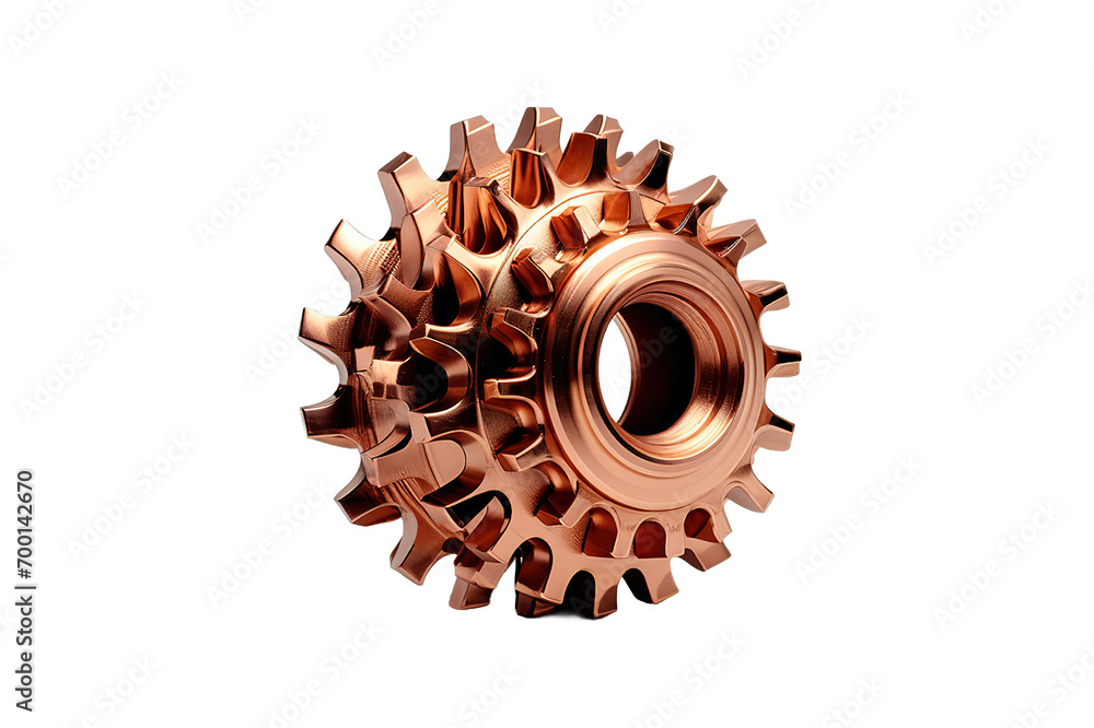 gear gearbox with a keyway isolated on a Transparent background ...