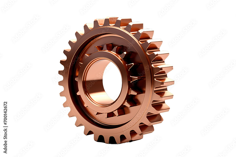 gear gearbox with a keyway isolated on a Transparent background ...