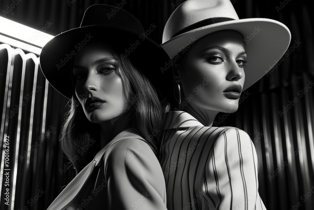 With a nod to classic glamour, a wide-angle shot showcases two ...