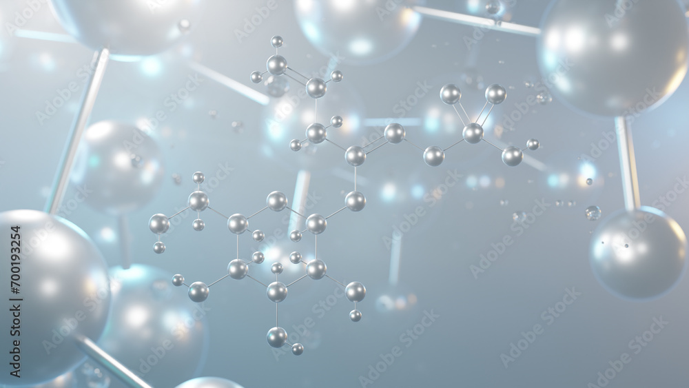 sinigrin molecular structure, 3d model molecule, allyl glucosinolate ...