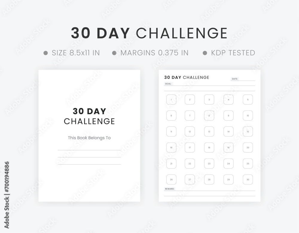 30 Day Challenge Book Habit Forming The Magical Life Worksheet Template ...