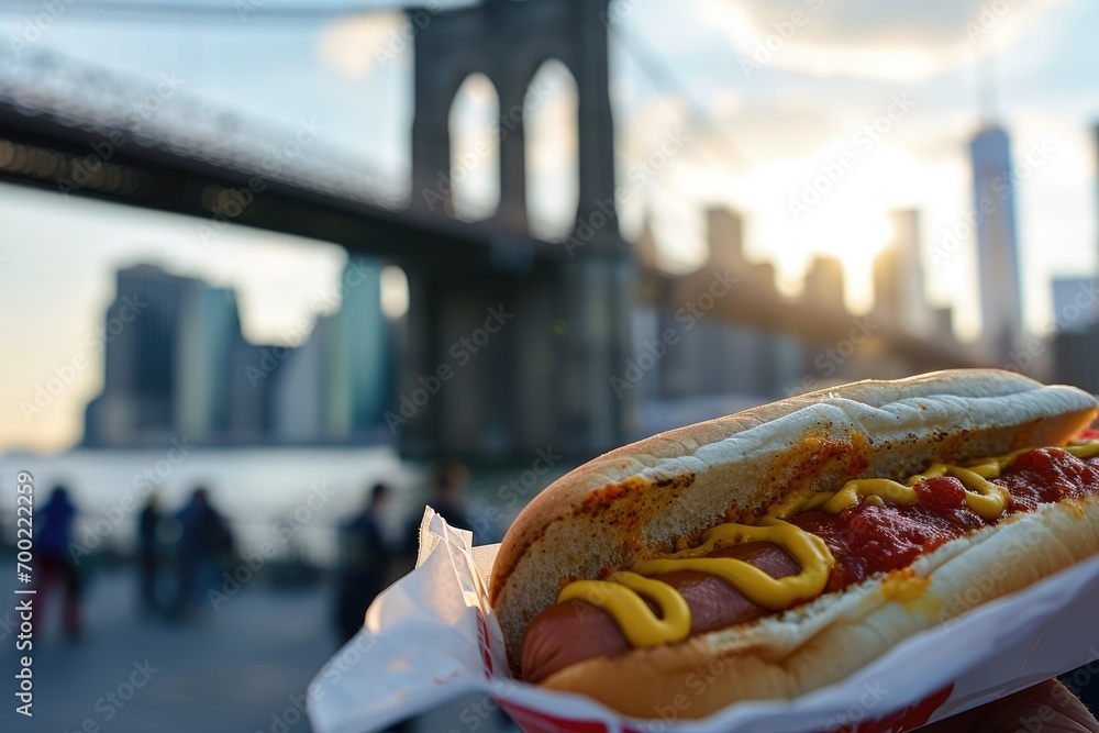 Hot Dog Classic Street Food - Iconic New York City Hot Dog Stands ...