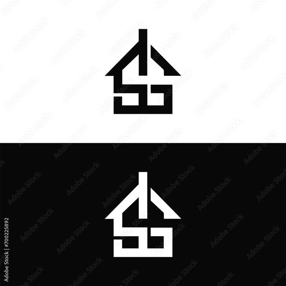 SG logo. S G design. White SG letter. SG, S G letter logo design ...