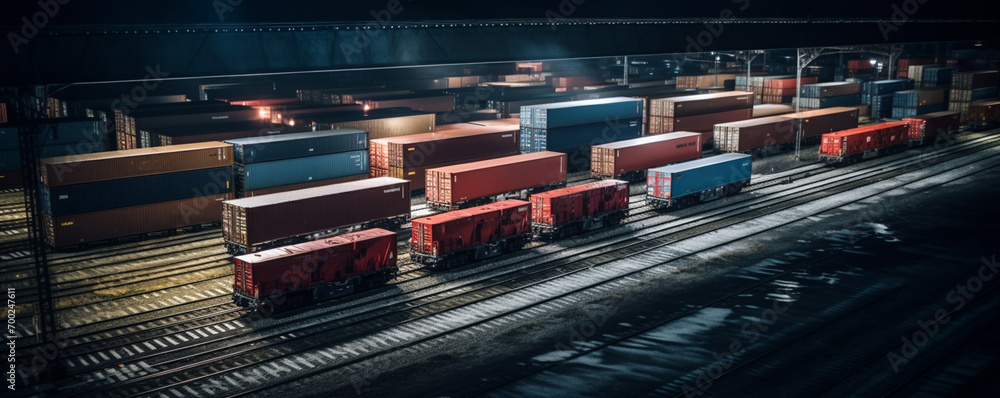 Container shipping companies, Railway station, Loading and unloading of ...