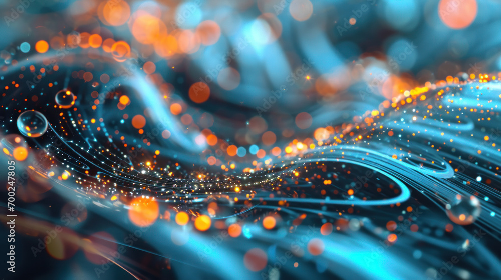 Quantum computing qubit abstract background concept. Chipset of future ...