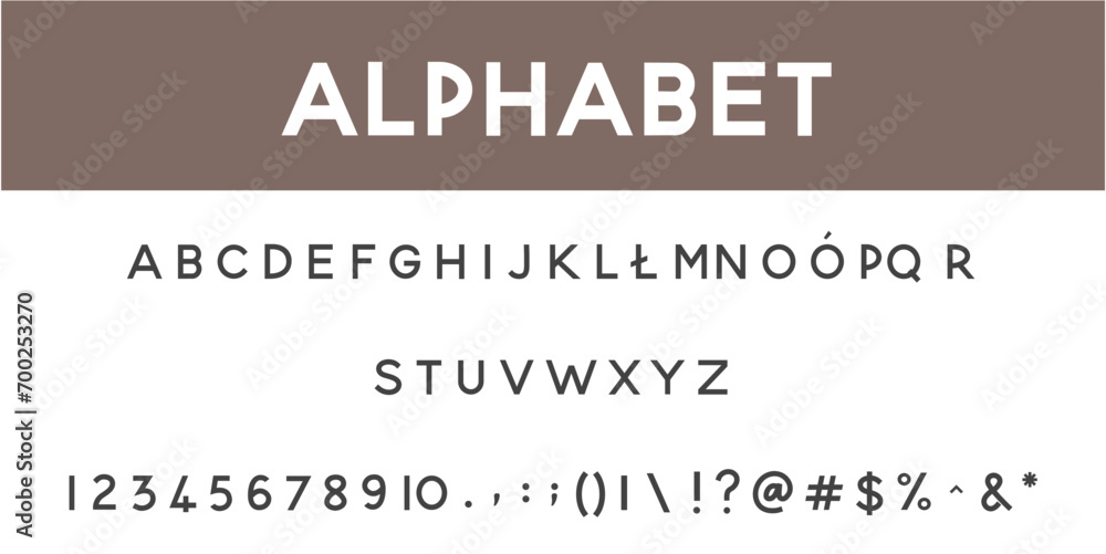 alphabet letters font set. typography font with trendy letters thin ...
