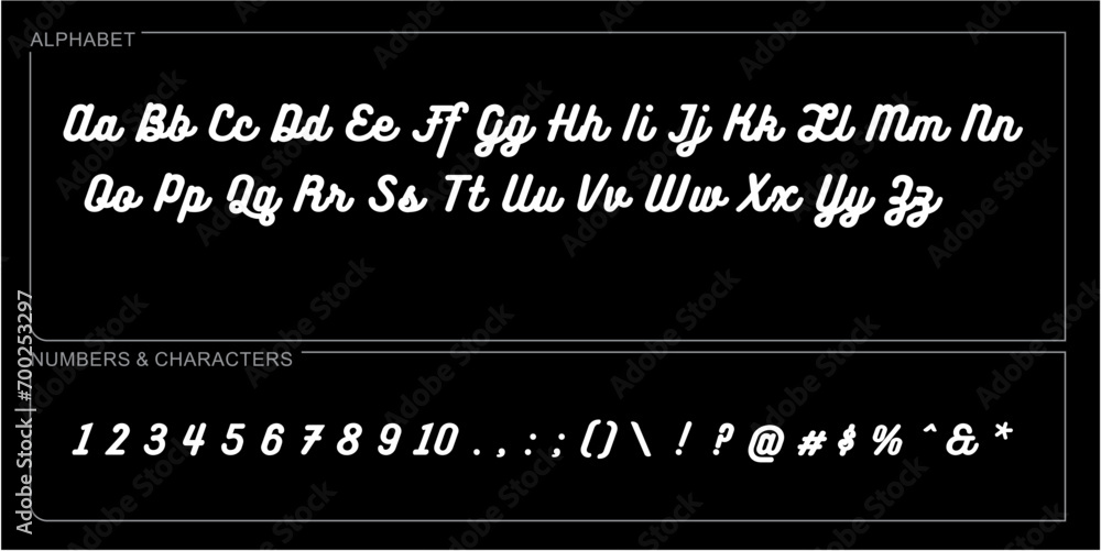 alphabet letters font set. typography font with trendy letters thin ...