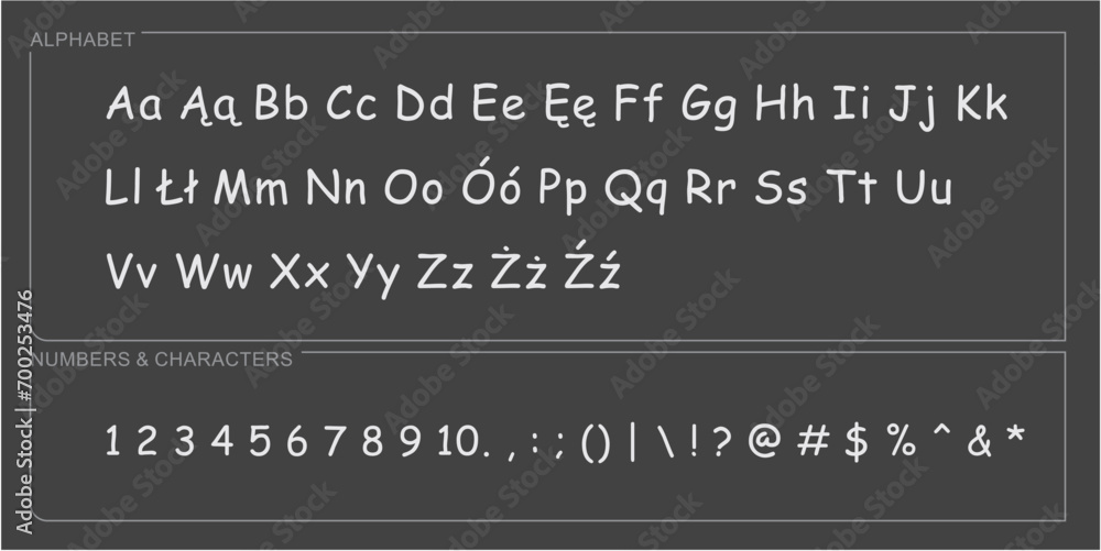 alphabet letters font set. typography font with trendy letters thin ...