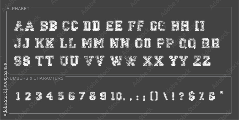 alphabet letters font set. typography font with trendy letters thin ...