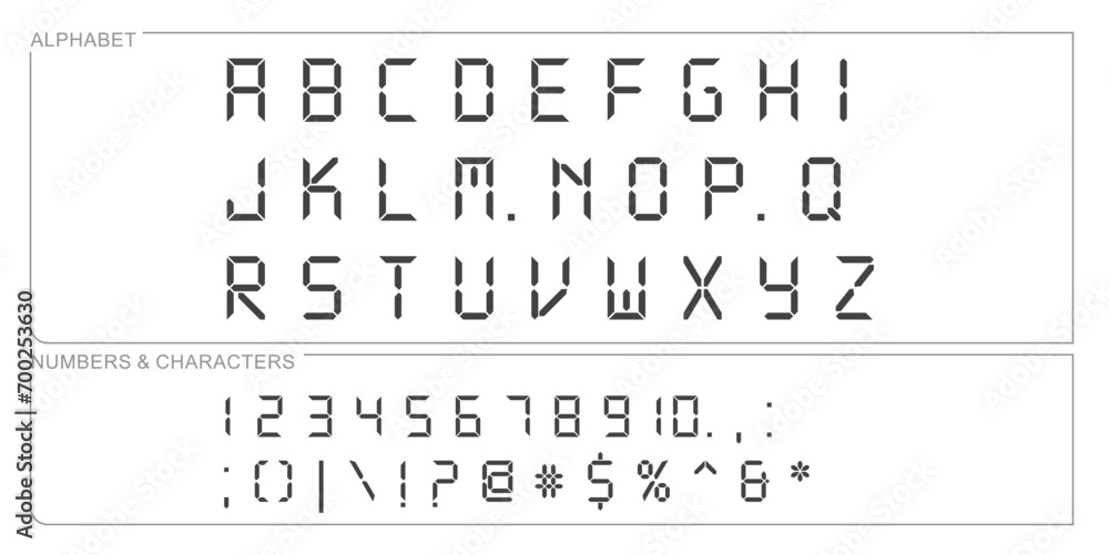 alphabet letters font set. typography font with trendy letters thin ...