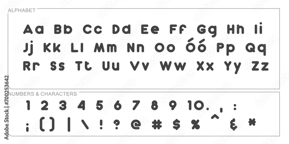 alphabet letters font set. typography font with trendy letters thin ...