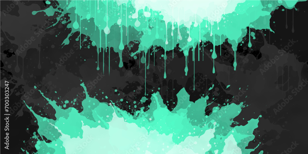 Mint Black galaxy view,messy painting spray paint,splatter splashes ...